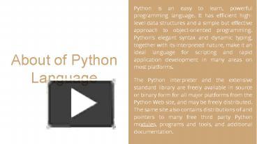Python Course in Delhi presentation | free to download