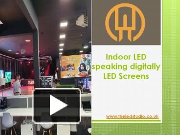 Indoor LED speaking digitally LED Screens presentation | free to download