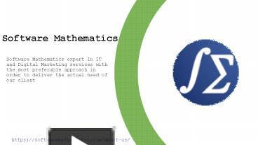 PPT – Software Mathematics expert In IT and Digital Marketing | About ...