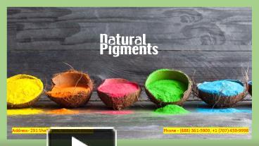 PPT – Non Toxic Dry Pigment | Historical Powder Pigments | Natural ...