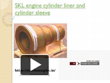 PPT – SKL engine cylinder liner and cylinder sleeve | marineengine ...