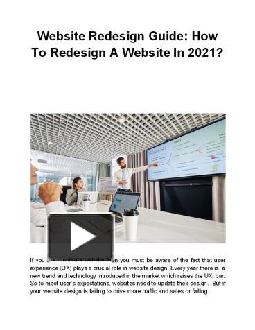 PPT – Website Redesign Guide: How To Redesign A Website In 2021 ...