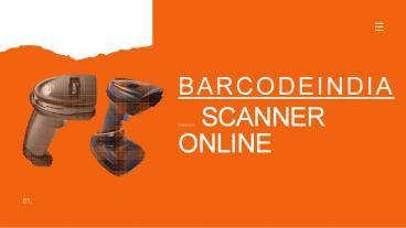PPT – 2d Barcode Scanner - Bar Code India PowerPoint presentation ...