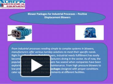 PPT – Blower Packages for Industrial Processes – Positive Displacement ...