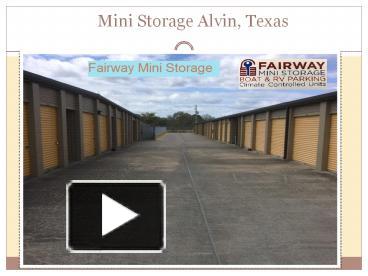 Rv Storage Alvin Tx | Storage Alvin presentation | free to download