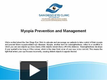 PPT – Myopia Prevention and Management PowerPoint presentation | free ...