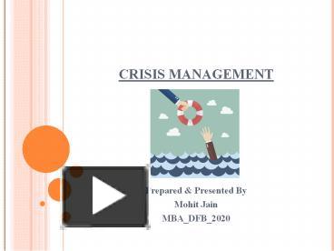 PPT – Crisis Management PowerPoint presentation | free to download - id ...