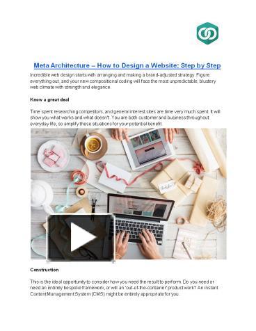 Meta Architecture - How to Design a Website: Step by Step presentation ...