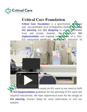 PPT – Get Best service for ICU Implementation and ICU Designing ...