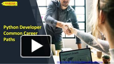 PPT – Python Developer Common Career Paths PowerPoint presentation ...
