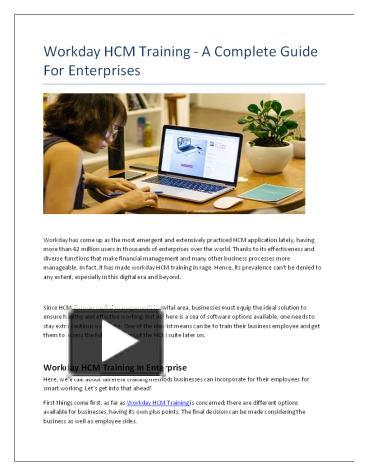 Workday HCM Training - A Complete Guide For Enterprises presentation ...