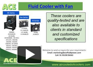 PPT – Fluid Cooler with Fan PowerPoint presentation | free to view - id ...