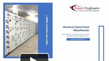 Electrical Panel Manufacturer | Expert Engineers presentation | free to ...