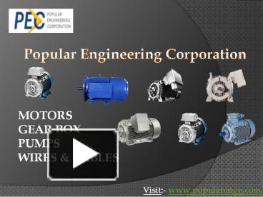 PPT – Motors, Pumps suppliers PowerPoint presentation | free to ...