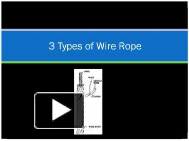3 Types of Wire Rope presentation | free to download