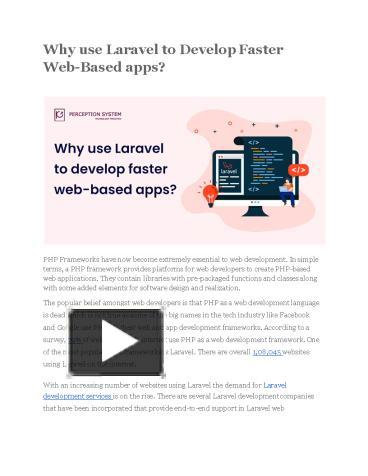 PPT – Types of Web Apps that Can be Built by Laravel Development ...