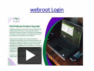 PPT – login webroot- Geek Squad login Webroot PowerPoint presentation ...