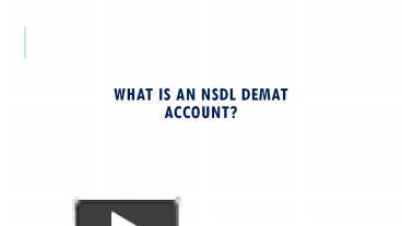 PPT – What is NSDL Demat Account PowerPoint presentation | free to ...