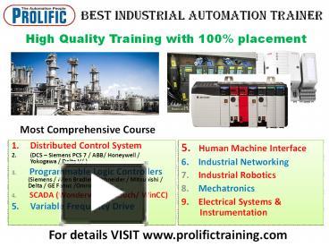 PLC Training, SCADA Training, DCS Training presentation | free to download