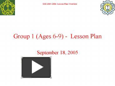 Group 1 Ages 69 Lesson Plan presentation | free to view