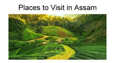 Places to Visit in Assam presentation | free to download