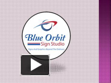 PPT – Interior Signs & Indoor Custom Signs For Your Businesses ...
