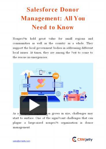 Salesforce Donor Management: All You Need to Know presentation | free ...