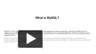 PPT – Top three concepts to understand before hiring a MySQL tutor ...