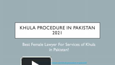 Easy Khula Procedure in Pakistan - Let Console For Khula in Pakistan ...