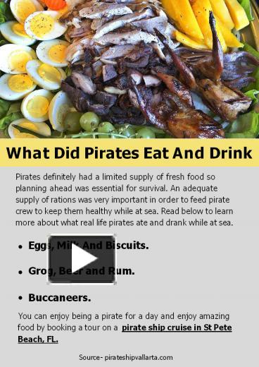 What Did Pirates Eat And Drink presentation | free to download