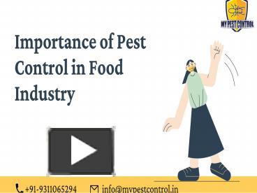 Importance of Pest Control in Food Industry presentation | free to download