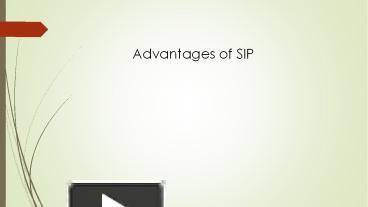 Advantages of SIP (2) presentation | free to download