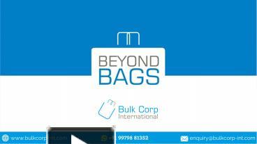 The Steps Involved in FIBC Bags Manufacturing Process presentation ...