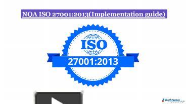 PPT – Complete guide on ISO Certification 27001-2013 (1) PowerPoint ...