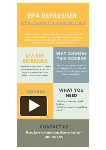 epa lead certification presentation | free to download