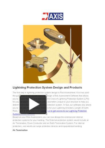 Lightning Protection System presentation | free to download