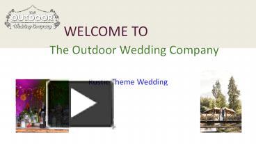 PPT – Rustic Theme Wedding PowerPoint presentation | free to download ...