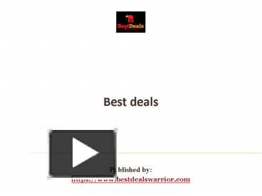 Best deals presentation | free to download