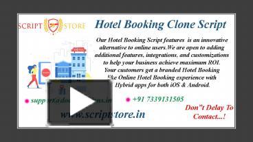 PPT – Hotel Booking Script, Online Hotel Booking Clone PowerPoint ...