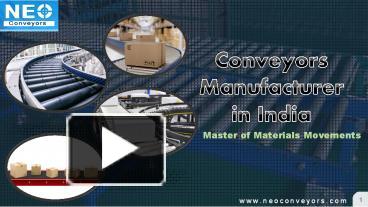 PPT – Conveyors Manufacturer in India PowerPoint presentation | free to ...