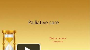 Palliative care presentation | free to download