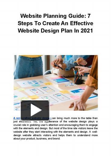 Website Planning Guide: 7 Steps To Create An Effective Website Design ...