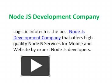 PPT – Node JS Development Company PowerPoint presentation | free to ...