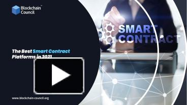PPT – The Best Smart Contract Platforms in 2021 PowerPoint presentation ...