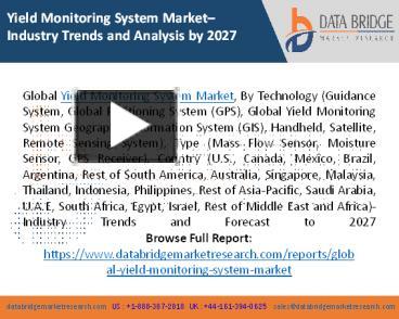 PPT – Yield Monitoring System Market PowerPoint presentation | free to ...
