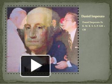 Daniel Imperato: Doctor of Foreign Affairs presentation | free to download