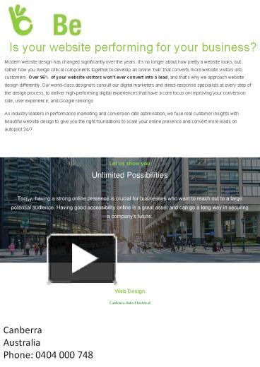 PPT – Canberra Graphic Designer PowerPoint presentation | free to ...