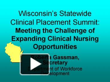PPT – Wisconsin PowerPoint presentation | free to view - id: 92694-ZWVjY