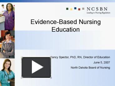 EvidenceBased Nursing Education presentation | free to view