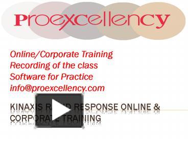PPT – Proexcellency provides Kinaxis Rapid Response training Program ...